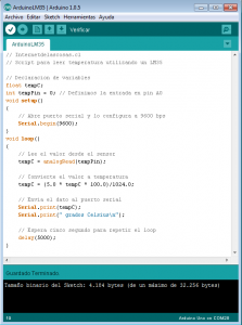 Midiendo temperatura con Arduino y LM35 – Internet de las Cosas