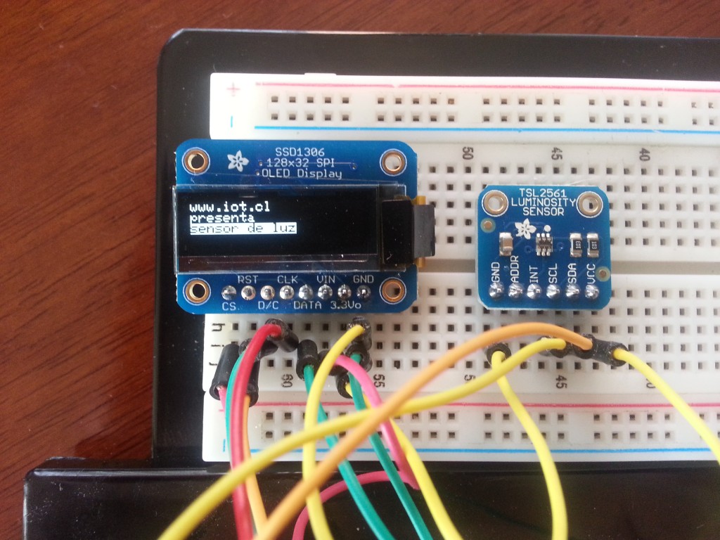 Display OLED con sensor de Luz para Arduino – Internet de las Cosas