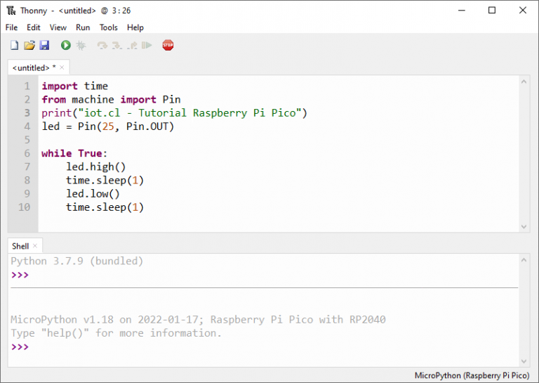 MicroPython – Programando una Raspberry Pi Pico – Internet de las Cosas